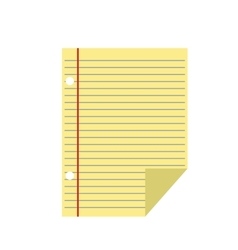 Old paper notebook Royalty Free Vector Image - VectorStock