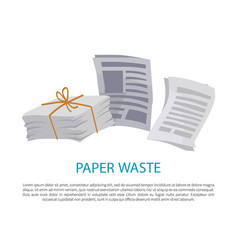 Paper trash icons collection Royalty Free Vector Image