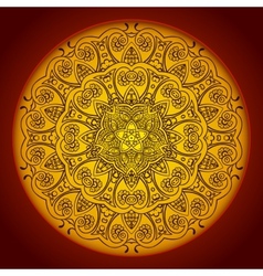 Vintage circular pattern of indian Royalty Free Vector Image