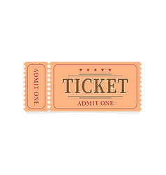Admit one pink ticket Royalty Free Vector Image