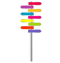 Vintage lamp post signs Royalty Free Vector Image