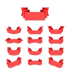 Set of retro ribbons and labels Royalty Free Vector Image