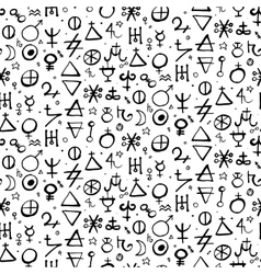 Astrology occult alchemy masonry esoteric signs Vector Image