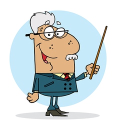 Cartoon professor Royalty Free Vector Image - VectorStock