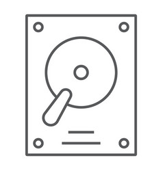 Hard disk flat icon hardware and hdd Royalty Free Vector