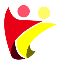 Group care logo icon design Royalty Free Vector Image