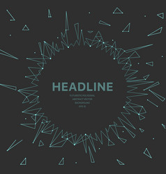 Polygonal wireframe mesh futuristic with rocket Vector Image