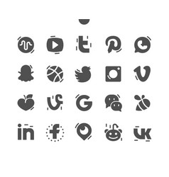 Logos v3 ui pixel perfect well-crafted Royalty Free Vector