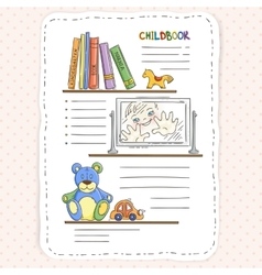 Cartoon kids with opened book background Vector Image