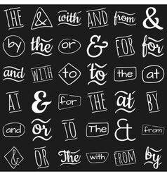 Collection of catchwords Royalty Free Vector Image