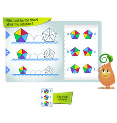 Puzzles shape rotation Royalty Free Vector Image