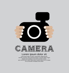 Digital camera working with diagrams Royalty Free Vector