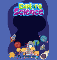 Math and number text banner Royalty Free Vector Image