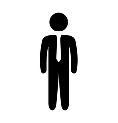 Man stand person icon pictograph Royalty Free Vector Image