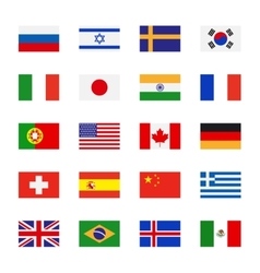 Country flags icons Royalty Free Vector Image - VectorStock