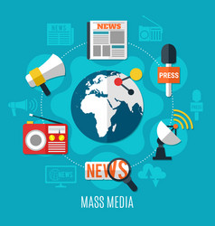 Mass communication Royalty Free Vector Image - VectorStock