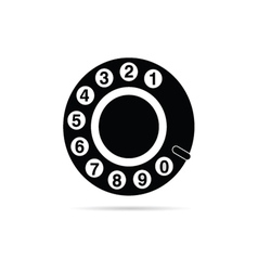 Old telphone in cmic style Royalty Free Vector Image