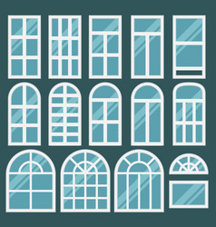 Set of window icons Royalty Free Vector Image - VectorStock
