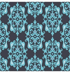 Emerald ikat damask Royalty Free Vector Image - VectorStock