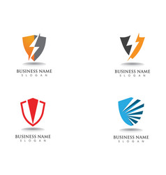 Security guard logo design shield template Vector Image