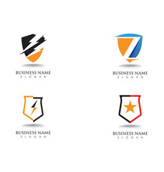 Security guard logo design shield template Vector Image