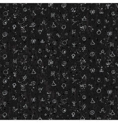 Pattern with alchemy symbols Royalty Free Vector Image