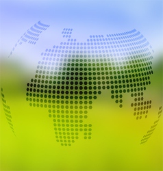 Blurred natural landscape Map on blurry background