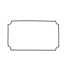 Doodle frames rectangle hand drawn borders Vector Image