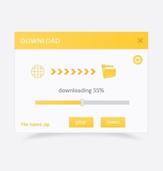 Download progress bar Royalty Free Vector Image