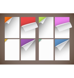 Torn notebook paper ripped edges note sheets Vector Image