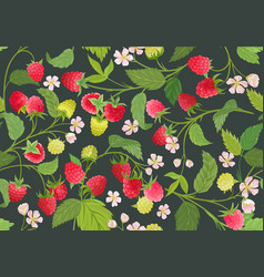 Flowers seamless pattern hand drawn for print Vector Image