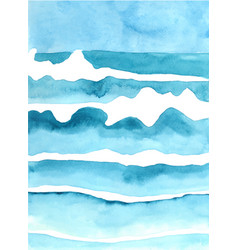 Abstract blue line background watercolor Vector Image