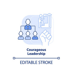 Courage concept icon Royalty Free Vector Image