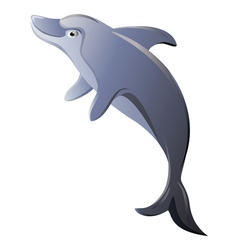 Cartoon dolphin animal character Royalty Free Vector Image