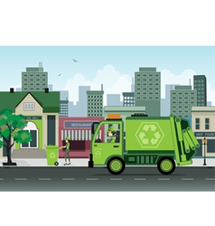Garbage collector theme image 2 Royalty Free Vector Image
