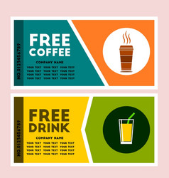 Discount coupon template isolated Royalty Free Vector Image