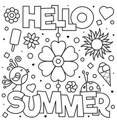 Coloring book octopus theme 1 Royalty Free Vector Image