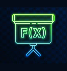 Dancing neon stick figure Royalty Free Vector Image