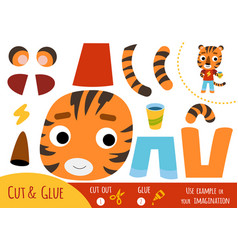 Education paper game for children animals Vector Image