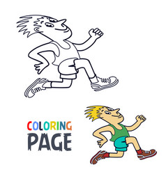 Cartoon weapons objects coloring page Royalty Free Vector