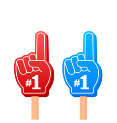 Chef number one index finger on cartoon Royalty Free Vector