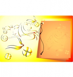 Lord krishana showing vishvarupa darshan Vector Image