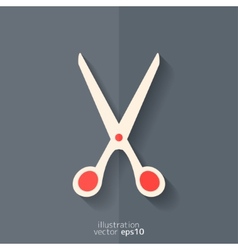 Hairdressing scissors and comb gold color Vector Image