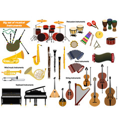 Isolated set instruments on white background Vector Image