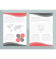 Flyer template header design Royalty Free Vector Image