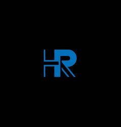 Hr or rh abstract outstanding professional Vector Image