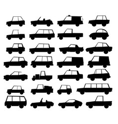 15 cars icon set transportation Royalty Free Vector Image