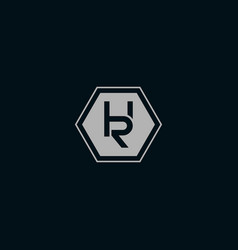 Hr or rh abstract outstanding professional Vector Image