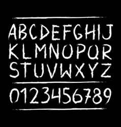 Hand drawn graffiti letters set Royalty Free Vector Image