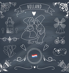 Collection of dutch ornaments deflt blue style vector by Julia_Henze ...